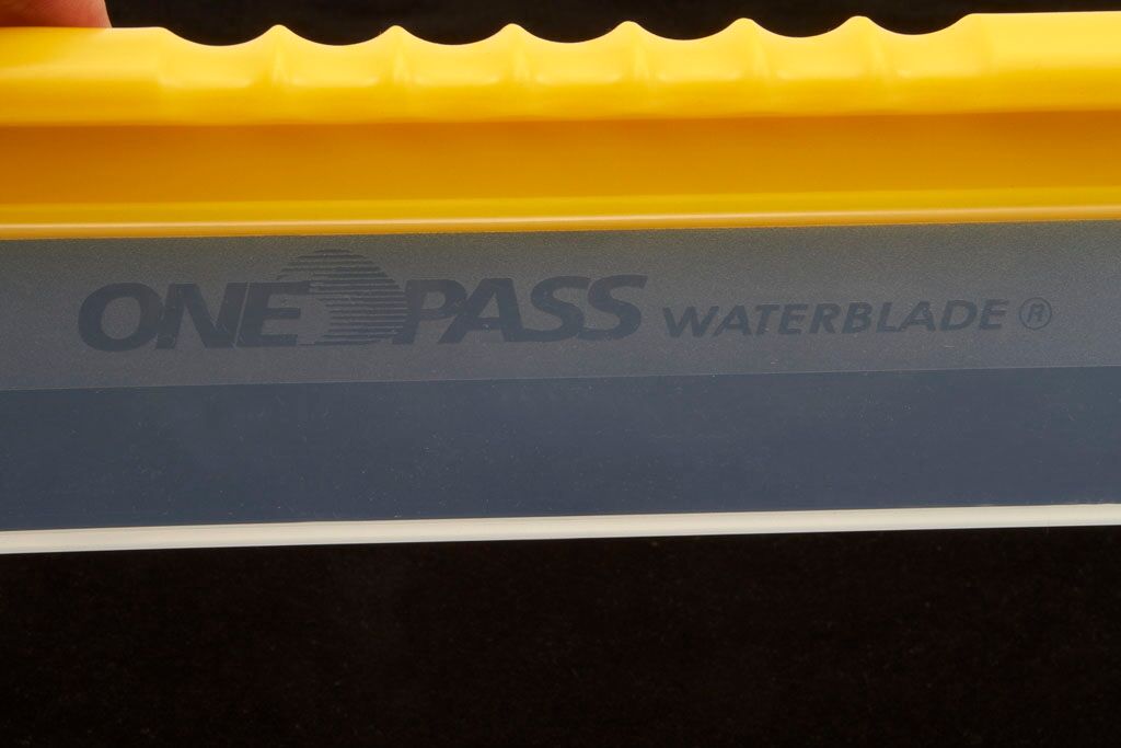 12″ Super Flex Waterblade Silicon Squeegee Yellow - One Pass