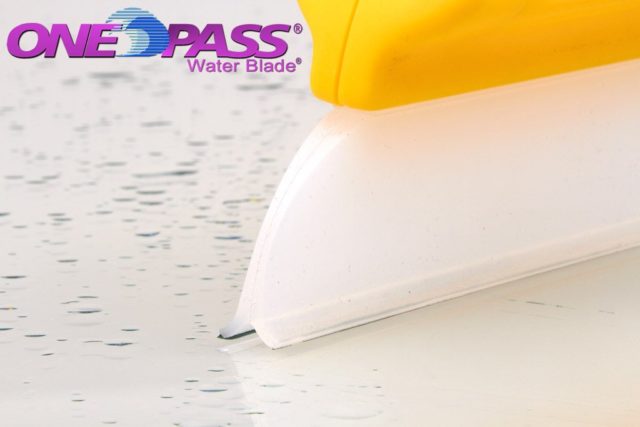 14″ Hydroglide Silicone Waterblade Squeegee Yellow - One Pass